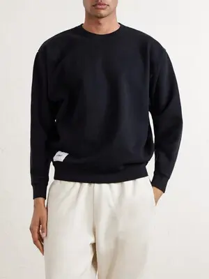 WTAPS Sign-yd Cotton-jersey Sweatshirt - Black