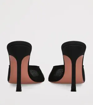 Amina Muaddi Alexa 95 Mesh Mules