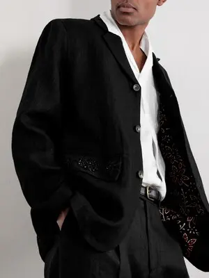 KARTIK RESEARCH Linen Blazer