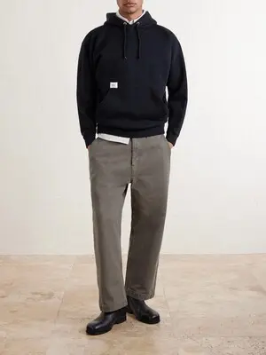 WTAPS Logo-appliquéd 'sign-yd' Hoodie - Black