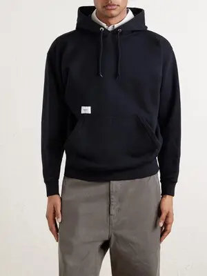 WTAPS Logo-appliquéd 'sign-yd' Hoodie - Black