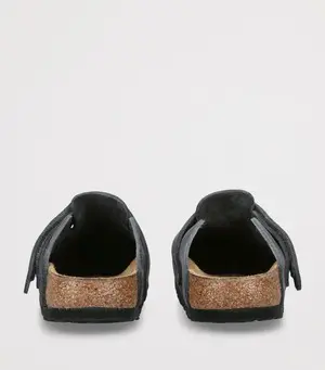 BIRKENSTOCK Suede Loma Clogs - Grey