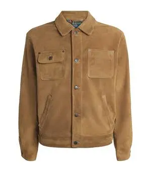 Polo Ralph Lauren Suede Field Jacket - Beige