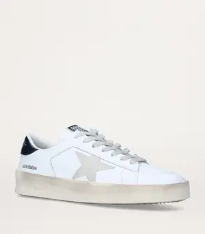GOLDEN GOOSE Leather Stardan Sneakers - White