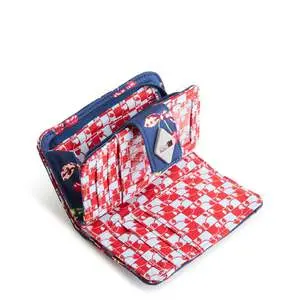 VERA BRADLEY Small Turnlock Wallet In Cherry Picking