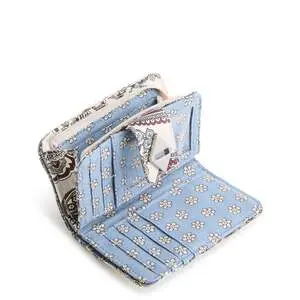 VERA BRADLEY Small Turnlock Wallet In Neutral Rhapsody - Purple