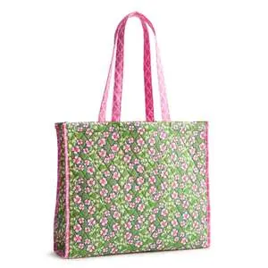 VERA BRADLEY Branning Tote Bag In Vibrant Floral - Green