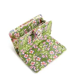 VERA BRADLEY Turnlock Wallet In Vibrant Paisley