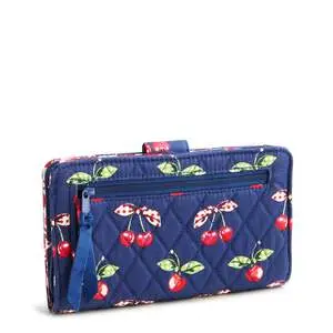 VERA BRADLEY Turnlock Wallet In Cherry Picking