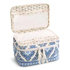 VERA BRADLEY Brush Up Cosmetic Case - Blue