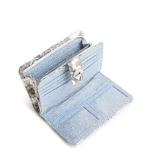 VERA BRADLEY Turnlock Wallet In Neutral Rhapsody - Purple