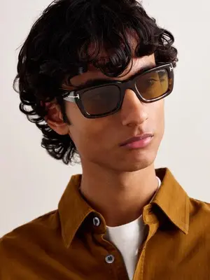 TOM FORD Icon Rectangular Sunglasses - Tortoiseshell