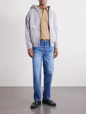 WTAPS Logo-appliquéd Checked Woven Shirt