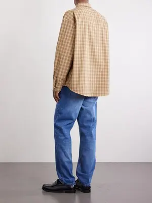 WTAPS Logo-appliquéd Checked Woven Shirt