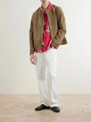Paul Smith Camp-collar Printed Satin Shirt