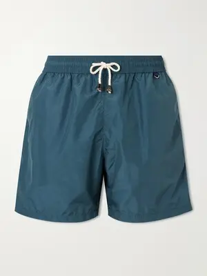 Rubinacci Straight-leg Swim Shorts - Blue
