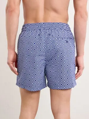 Frescobol Carioca Rio Straight-leg Mid-length Swim Shorts - Blue