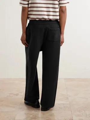 A.PRESSE Vintage Straight-leg Cotton Sweatpants