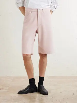 Auralee Wide-leg Silk Shorts