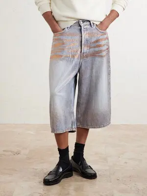 Acne Studios Judda U Straight-leg Denim Shorts