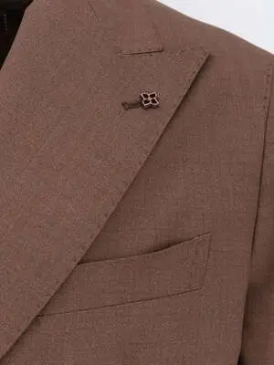 Tagliatore Virgin Wool And Silk Suit - Brown