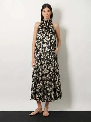 Max Mara Mxmcartone Silk Dress - Black