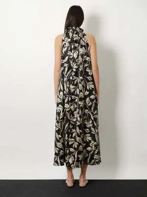 Max Mara Mxmcartone Silk Dress - Black