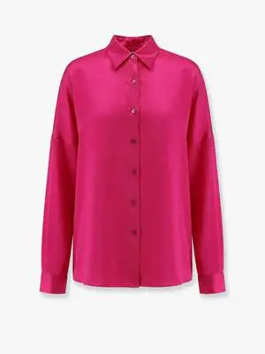 Dries Van Noten Casia Silk Shirt - Pink