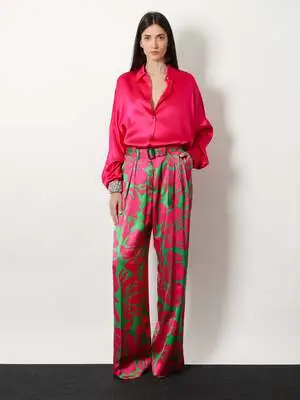 Dries Van Noten Casia Silk Shirt - Pink