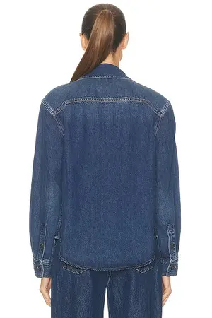FRAME The Polished Shirt In Denim