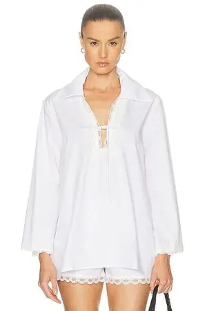 JUILLET Abigail Top - White