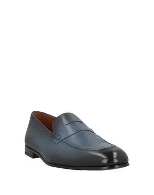 DOUCAL'S Leather Loafers - Navy