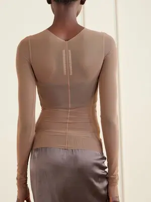 Rick Owens Stretch-tulle T-shirt
