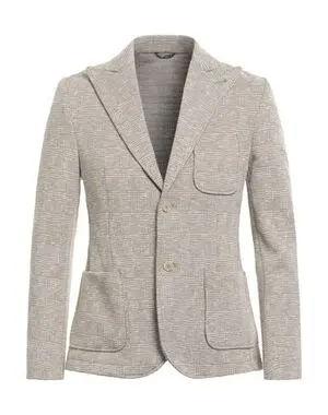 DANIELE ALESSANDRINI Blazer Size Polyester, Cotton, Elastane
