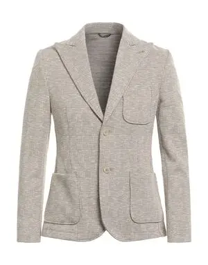 DANIELE ALESSANDRINI Blazer Size Polyester, Cotton, Elastane