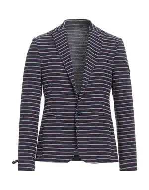 DANIELE ALESSANDRINI Blazer Size Polyester, Cotton