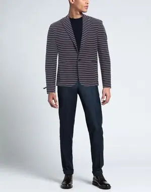 DANIELE ALESSANDRINI Blazer Size Polyester, Cotton