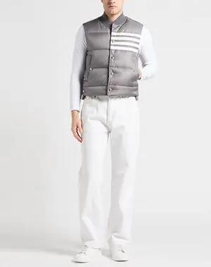Thom Browne Sleeveless Down Vest - Grey