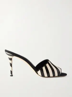Manolo Blahnik Striped Shoes For Women