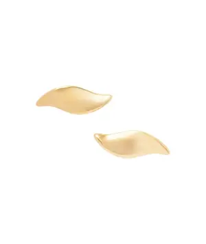 Khaite Leaf-plated Clip-on Earrings - Gold