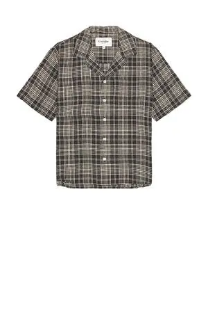 CORRIDOR Plaid Seersucker Short Sleeve Shirt