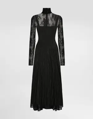 Dolce & Gabbana Chantilly Lace Dress - Black