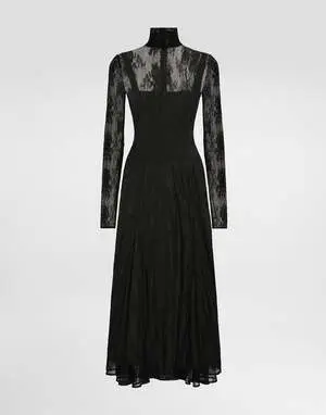 Dolce & Gabbana Chantilly Lace Dress - Black