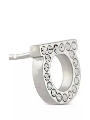 FERRAGAMO Gancini Crystal-embellished Stud Earrings