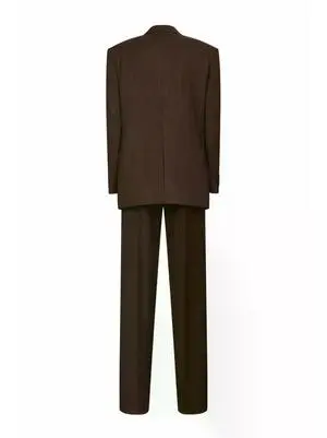 Tagliatore Lorelei Pinstriped Double-breasted Suit - Brown