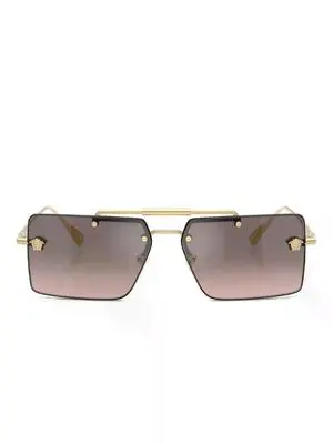 Versace Medusa Square-frame Sunglasses - Gold