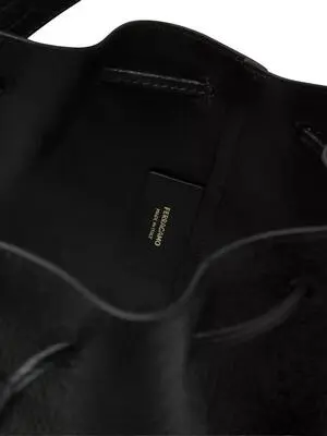 FERRAGAMO Top Handle Bucket Bag