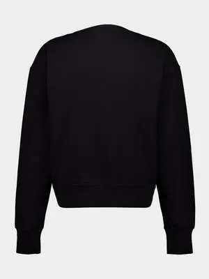 Alexander McQueen Logo Cotton Sweatshirt - Black