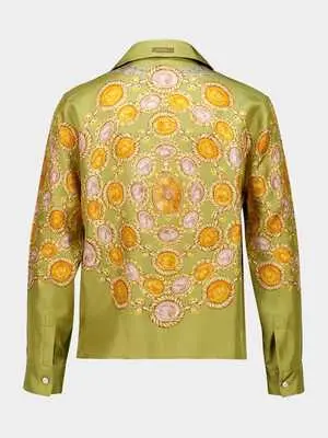 Versace Printed Silk Twill Shirt