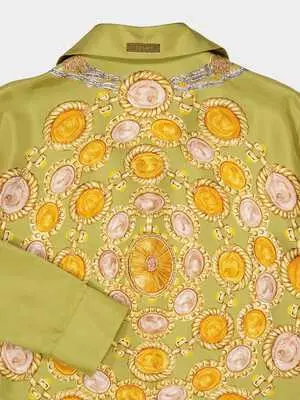Versace Printed Silk Twill Shirt